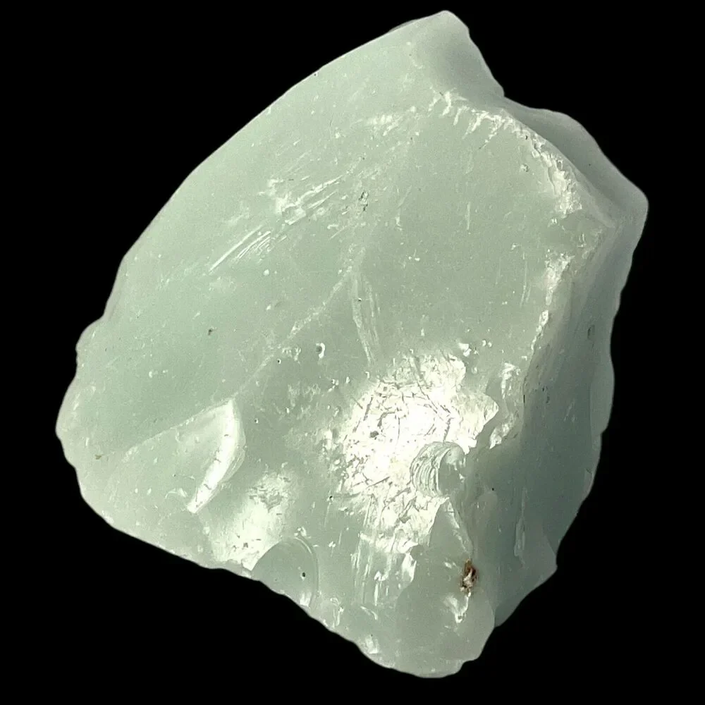 Accents | Mint Green Art Glass Cullet Slag Glass 4xl25 | Poshmark